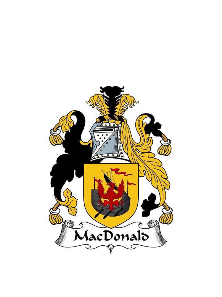 "MacDonald Coat of Arms / MacDonald Family Crest" iPhone Case for Sale ...