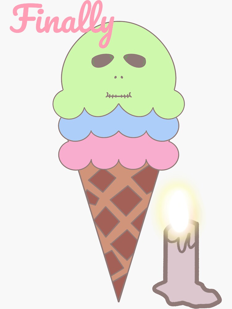 "Finally" Sticker for Sale by Duskorder | Redbubble