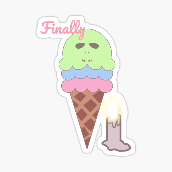 "Finally" Sticker for Sale by Duskorder | Redbubble