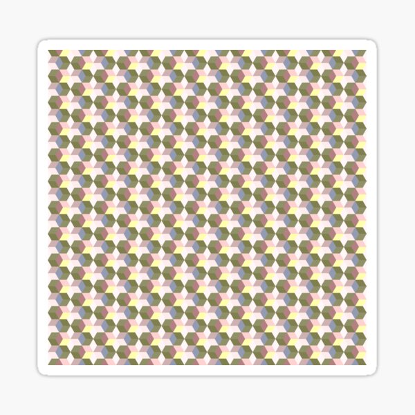 "Seamless 3D Cube Pattern 22" Sticker by Jovydesign | Redbubble
