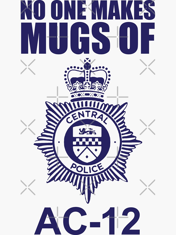 "AC -12 CENTRAL POLICE" Sticker for Sale by AwwBirthdayTees | Redbubble