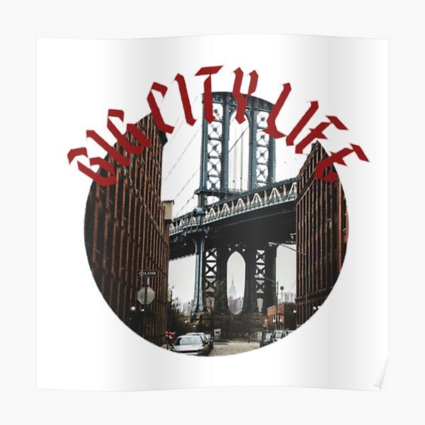 "Big City Life Design" Poster by luckyturtles | Redbubble