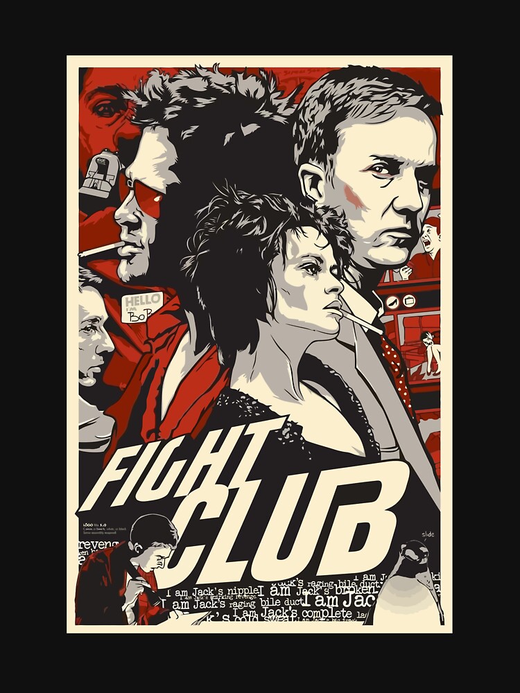 "fight clubs merch" T-shirt for Sale by lvinlazquez | Redbubble | fight ...