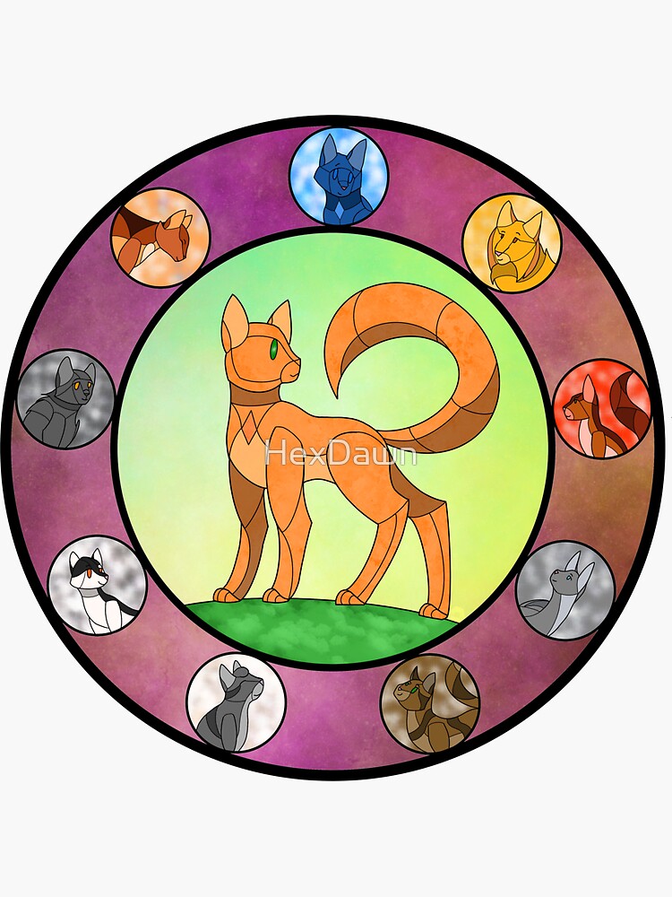 "The Nine Lives of Firestar" Sticker for Sale by HexDawn | Redbubble