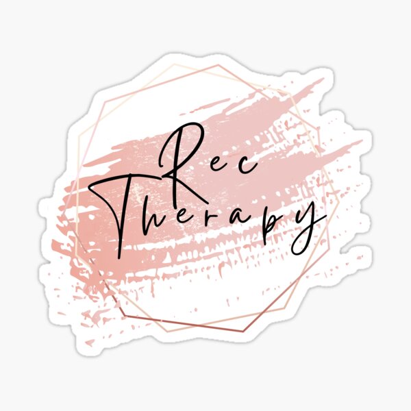 "Rec Therapy" Sticker for Sale by ConfessionsOfRT | Redbubble