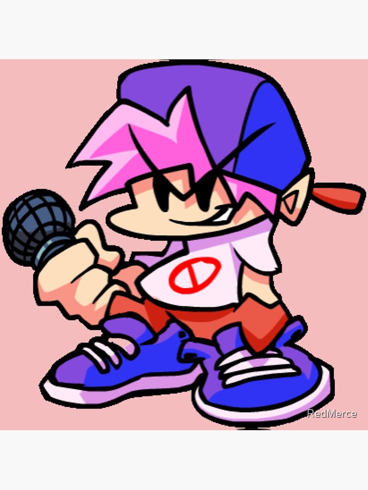 "Friday Night Funkin Boyfriend B side pink" Photographic Print by ...