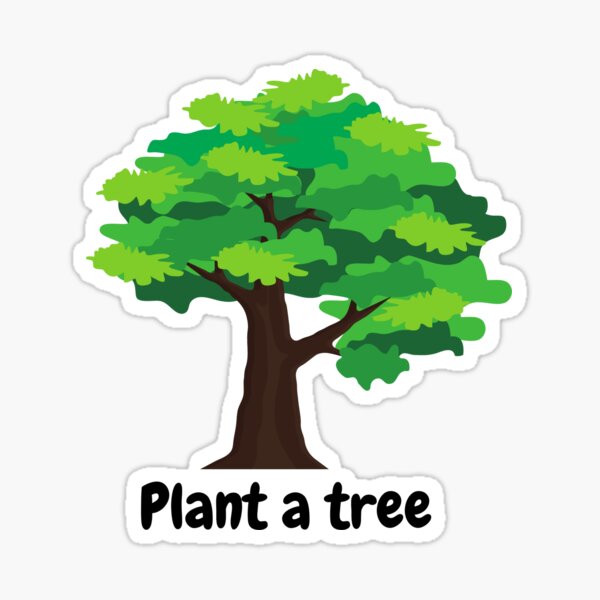 "Plant a tree" Sticker for Sale by Korshley | Redbubble
