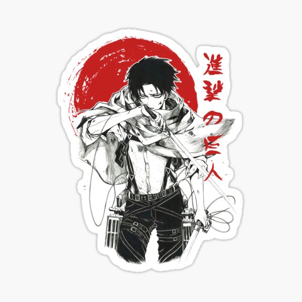"Levi Ackerman Attack on Titan Shingeki no kyojin" Sticker by ...