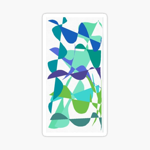 "Blue Abstract Art" Sticker for Sale by TheCaesarStore | Redbubble