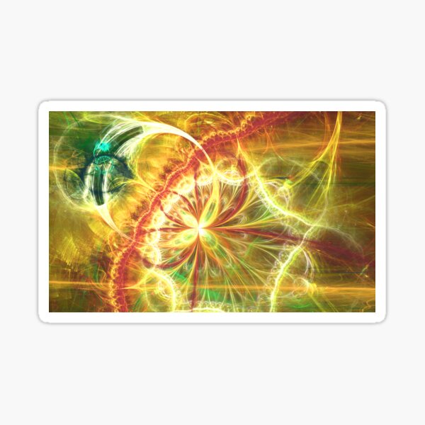 "Blast" Sticker for Sale by AuroraFractals | Redbubble