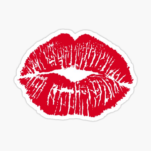 "KISS" Sticker by MAYRAREINART77 | Redbubble
