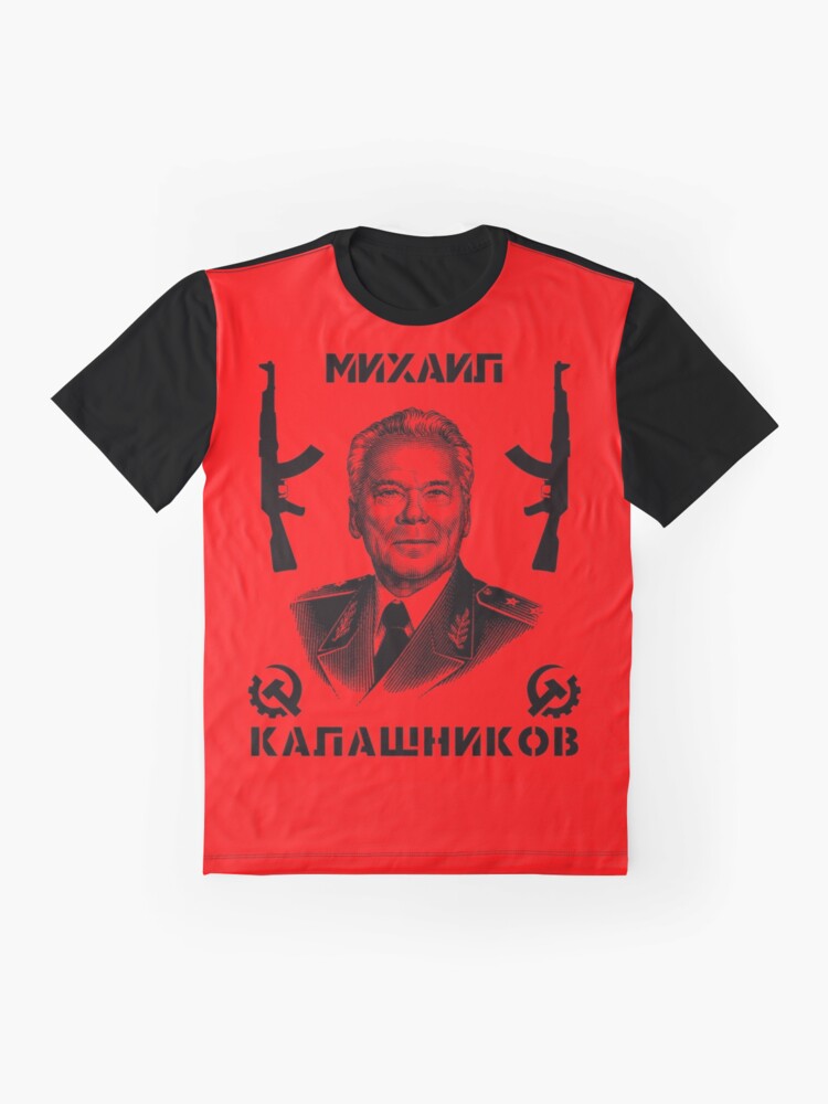 "Mikhail Kalashnikov Stylized Red" T-shirt for Sale by haimers2 ...