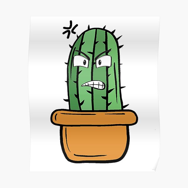 Angry Cactus Posters | Redbubble