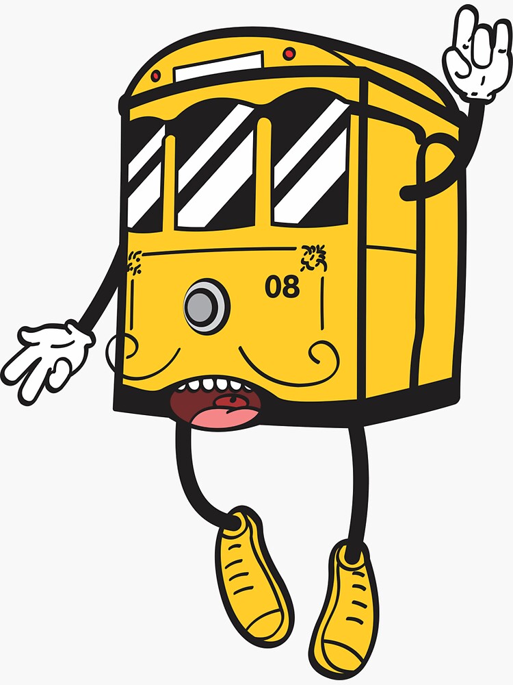 Pegatina «La cara del río - Teresa's Tram» de felipenavega | Redbubble