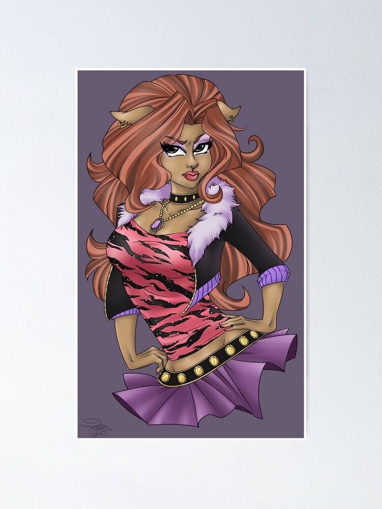 "Clawdeen Wolf Fanart " Poster by HuntingDaphne | Redbubble