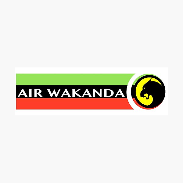 "Air Wakanda- Logo" Photographic Print by PluralSingular | Redbubble