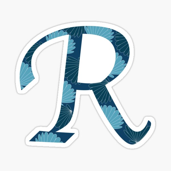 "Letter R Sticker" Sticker for Sale by SakiOno | Redbubble