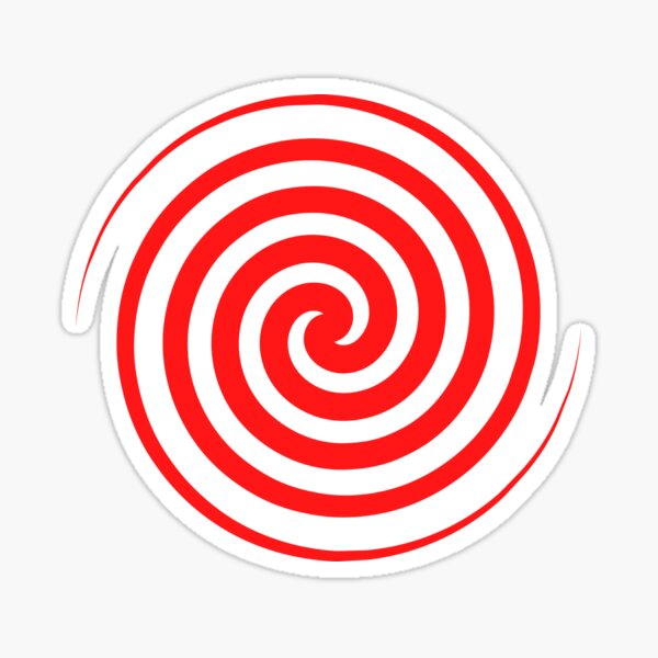 "Red spiral" Sticker for Sale by LyZ creation | Redbubble