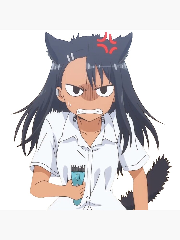 "nagatoro angry cat" Canvas Print for Sale by snailhunter66 | Redbubble