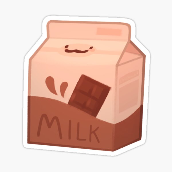 "Friendly Chocolate Milk " Sticker by colekenart | Redbubble