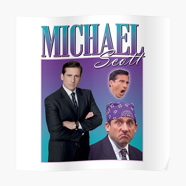 "Michael Scott Prison Mike 80s - 80s style" Poster for Sale by ...