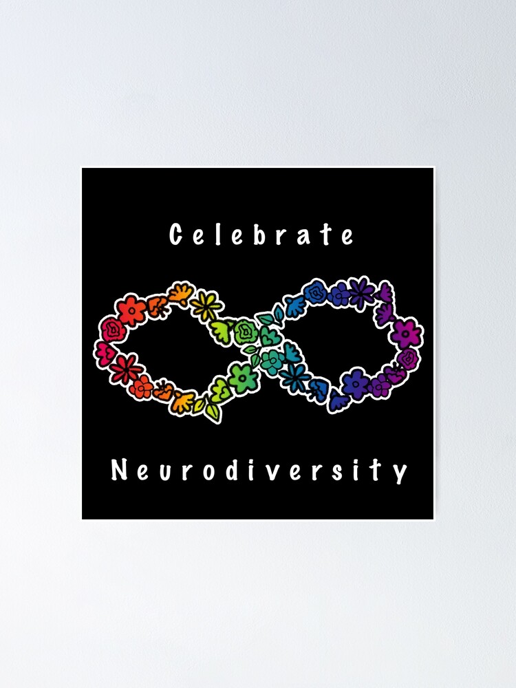 "Celebrate Neurodiversity " Poster by spectre15arts | Redbubble