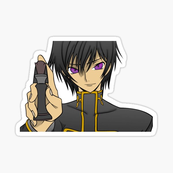 "lelouch code geass" Sticker for Sale by AnimeWorld8 | Redbubble