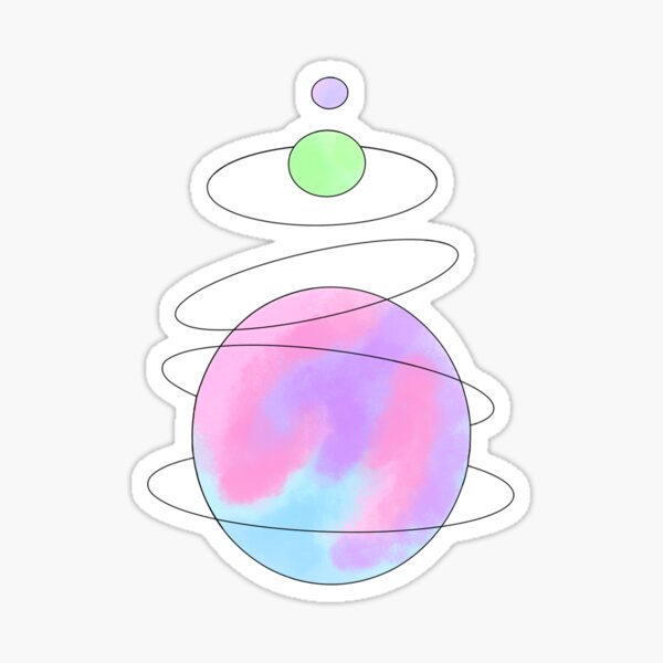 "Minimal Space" Sticker for Sale by Ewinningw | Redbubble