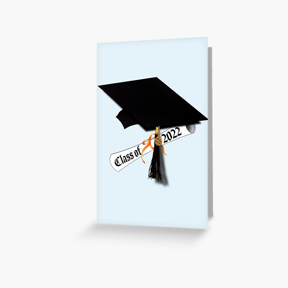 "Class of 2022 Grad Cap and Diploma" Greeting Card for Sale by ...