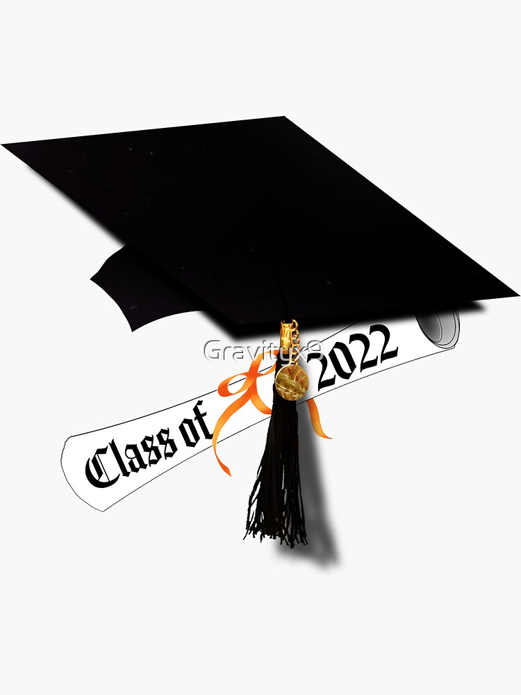 "Class of 2022 Grad Cap and Diploma" Sticker for Sale by Gravityx9 ...