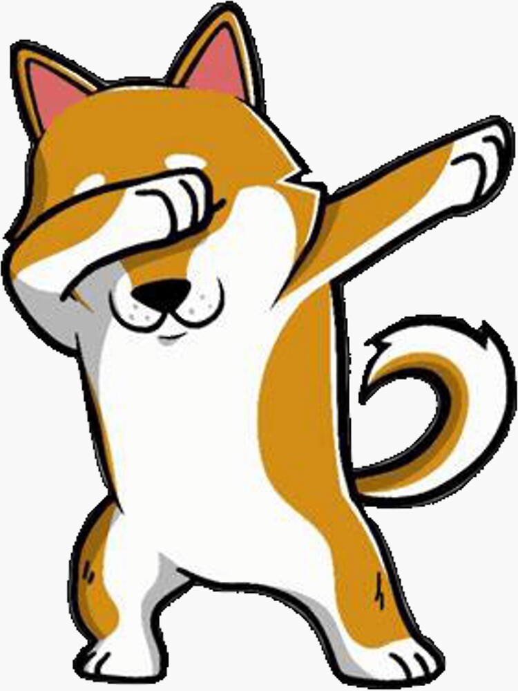 "Doge Dabbing" Sticker for Sale by Teesigned | Redbubble