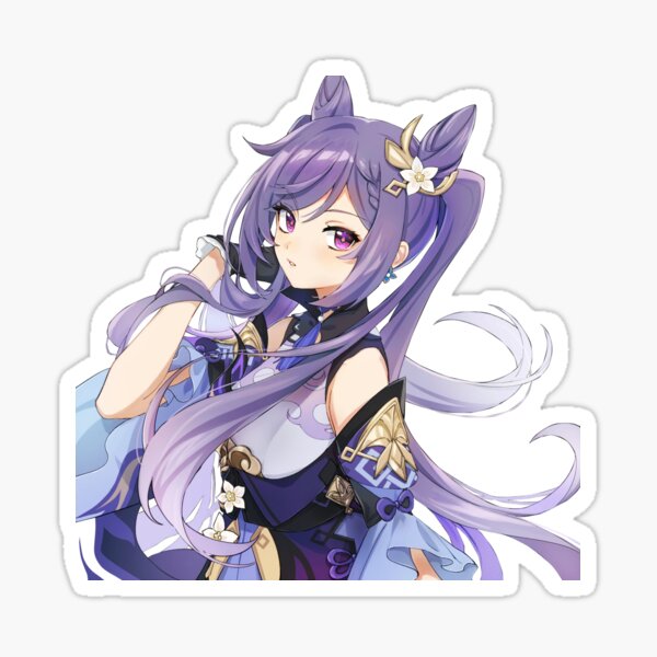 "Keqing - Genshin Impact" Sticker for Sale by Aka-Hanako | Redbubble