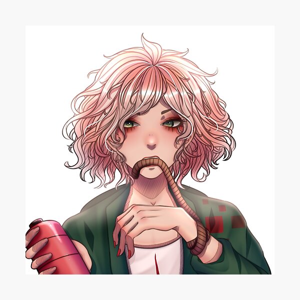 "Nagito Komaeda - Danganronpa" Photographic Print by Asasei | Redbubble