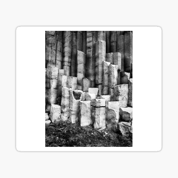 "Iceland basalt columns" Sticker for Sale by StudioQ- | Redbubble