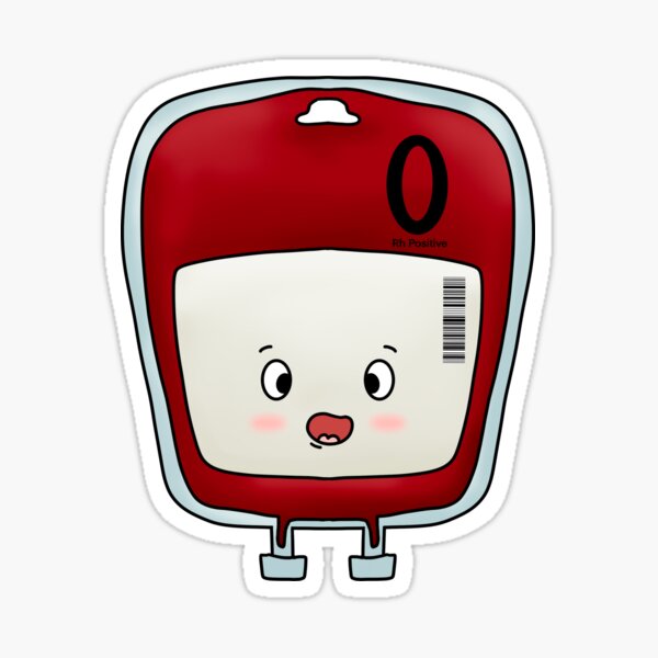 "Blood transfusion bag" Sticker for Sale by TheDoodleRoom | Redbubble