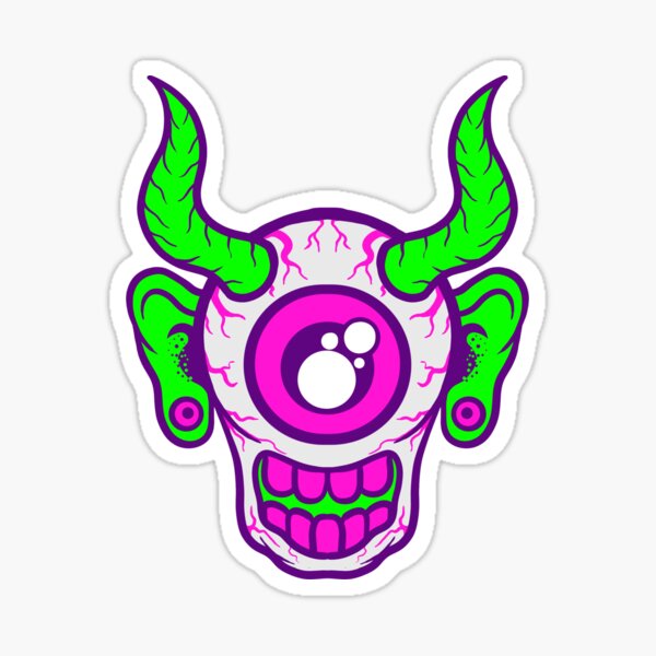 "demon eyes" Sticker for Sale by Bagus20 | Redbubble