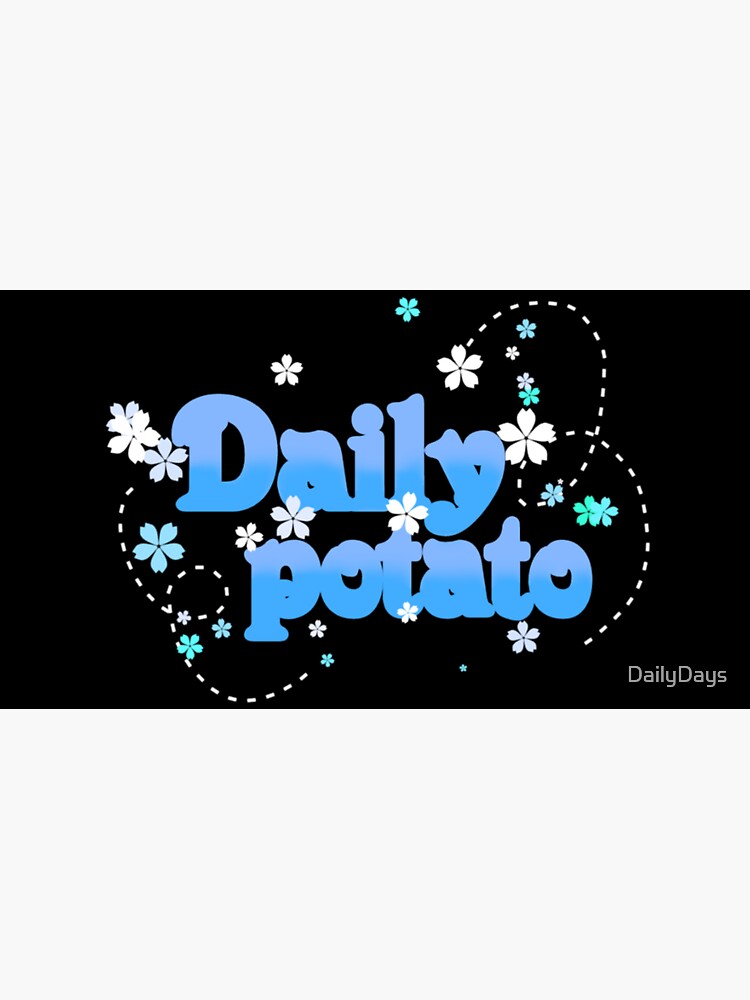 "custom Daily potato logo" Sticker for Sale by DailyDays | Redbubble
