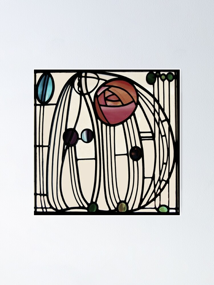 "Charles Rennie Mackintosh design" Poster by Vivanne-art | Redbubble