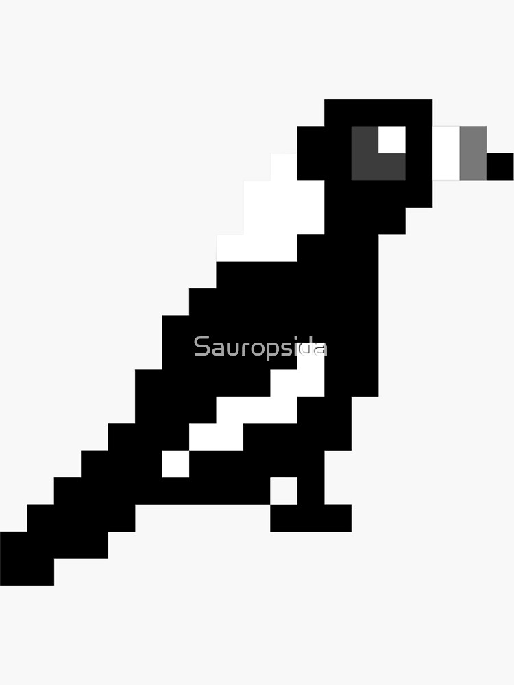 "Pixel Art Australian Magpie" Sticker for Sale by Sauropsida | Redbubble