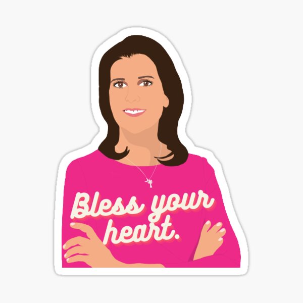 "Nikki Haley- Bless your heart" Sticker by ddkaah | Redbubble