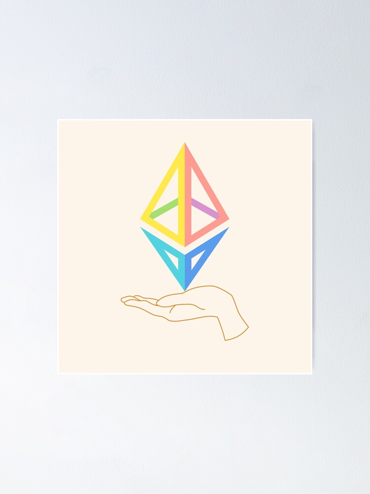 "Presenting Ethereum - Color Frame Eth Logo" Poster for Sale by ...