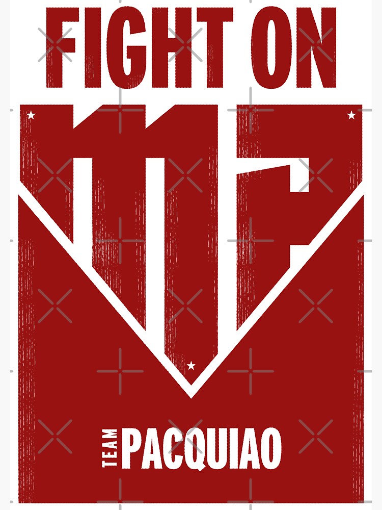 "Team Pacquiao" Sticker for Sale by iccdesign | Redbubble