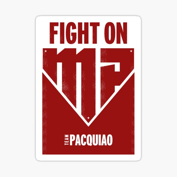 "Team Pacquiao" Sticker for Sale by iccdesign | Redbubble