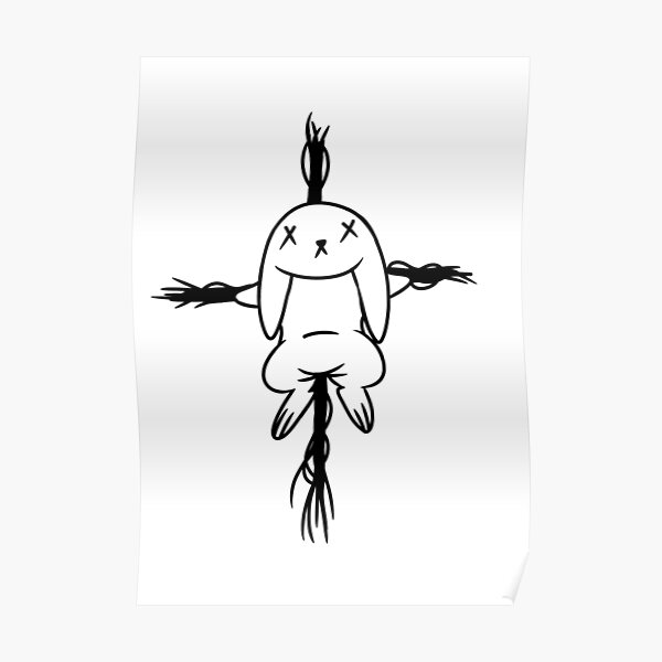 "The Rabbit who was Crucified" Poster by GizmoArtshow | Redbubble