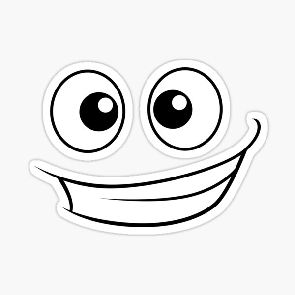 Sticker: Roblox Man Face | Redbubble