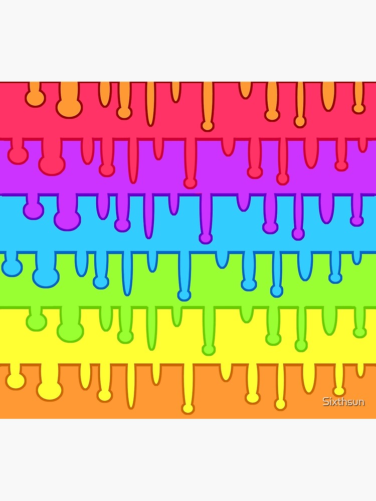 "Cartoon Rainbow Drip" Poster by Sixthsun | Redbubble