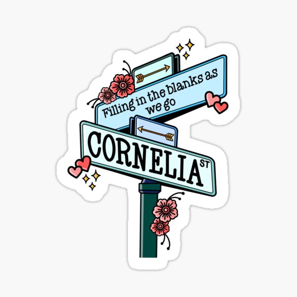 "Cornelia street" Sticker by astroashleeart | Redbubble