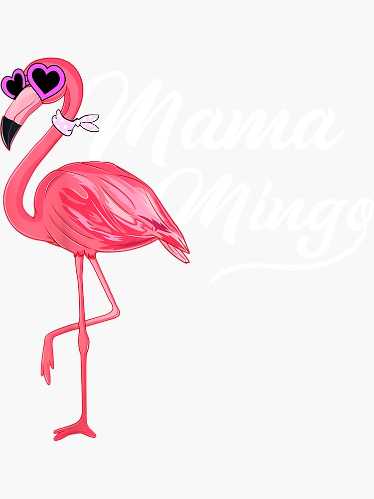 "Womens Mamamingo Mama Flamingo Mom Birthday Mother's Day" Sticker for ...