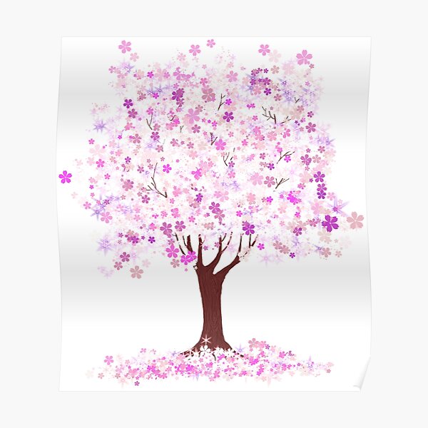 "cherry blossom tree" Poster by Art-Istin-See | Redbubble