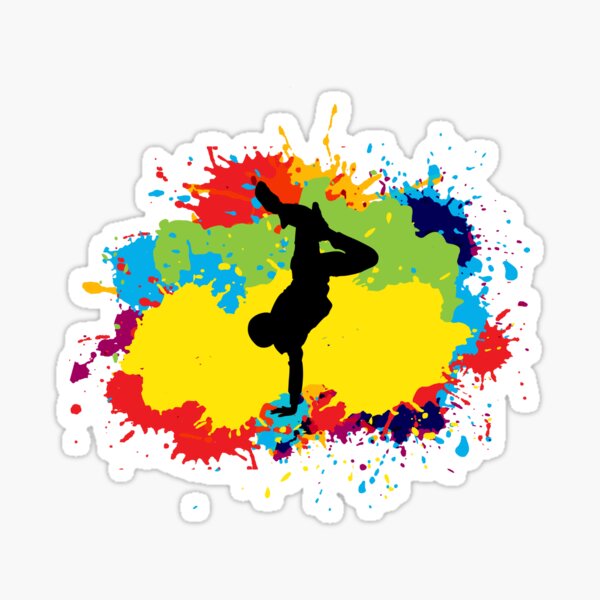 "Breakdance Breakdancing Break-dancer Watercolour" Sticker for Sale by ...